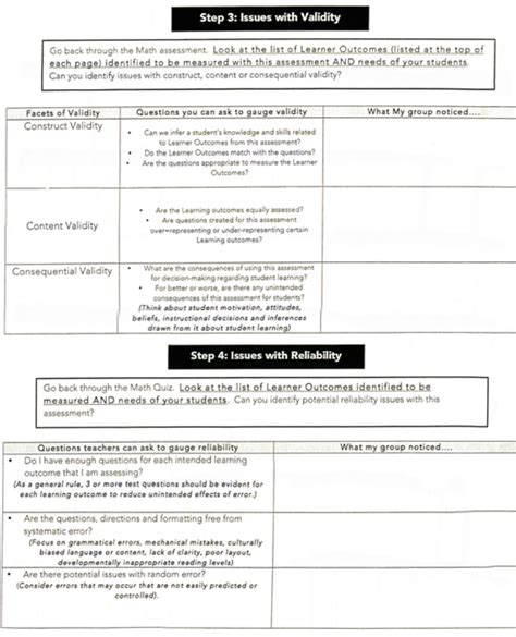 Resources For Teachers Fair Assessment