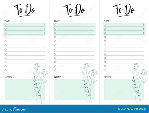 To Do List Daily Planner Printable List Downloadable Planner A4