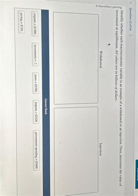 solved question 12 ﻿of 54identify whether each macroeconomic