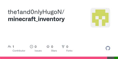 GitHub The And NlyHugoN Minecraft Inventory