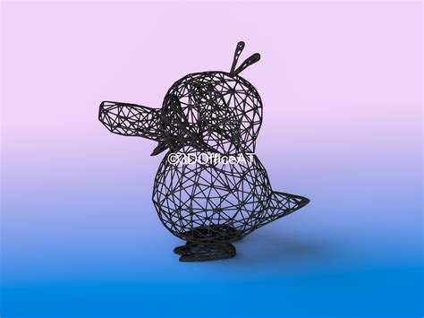 Stl File 054 Psyduck Pokemon Wiremon Figure・3d Printer Model To Download・cults