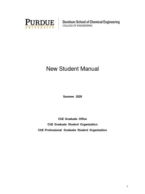 Purdue New Graduate Student Manual Pdf Drivers License