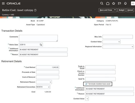 Oracle 24c Fixed Assets Namos Solutions