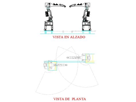 2d Robot In Dwg 576 37 Kb Cad Library