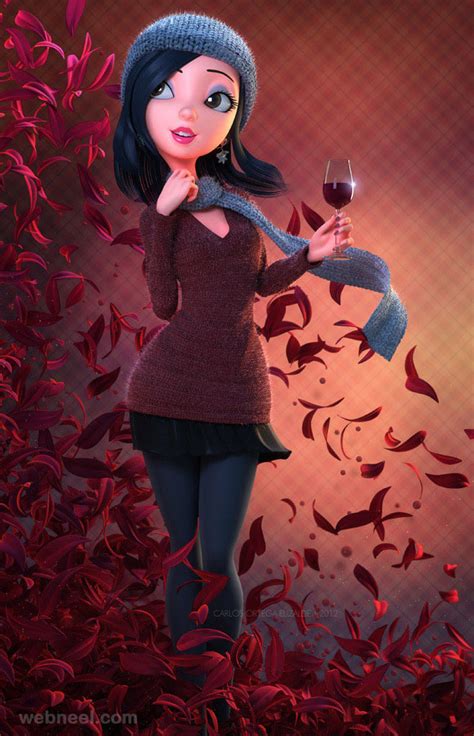 30 Beautiful 3d Girls Character Designs And Models