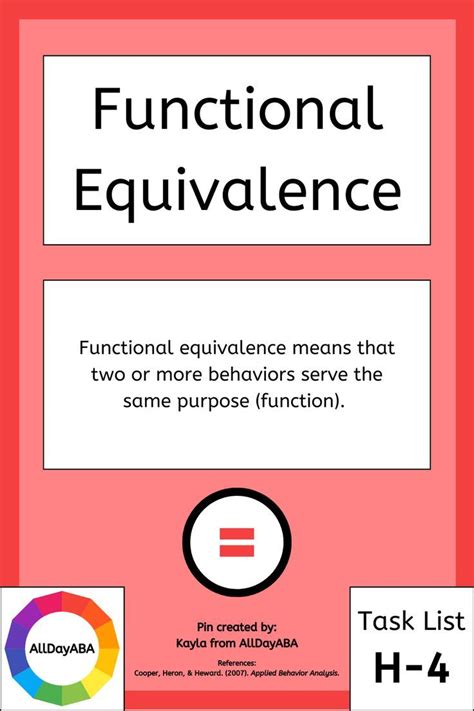 Functional Equivalence In Behavior Analysis Selecting Acceptable
