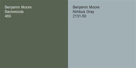Benjamin Moore Backwoods Vs Benjamin Moore Nimbus Gray Comparison