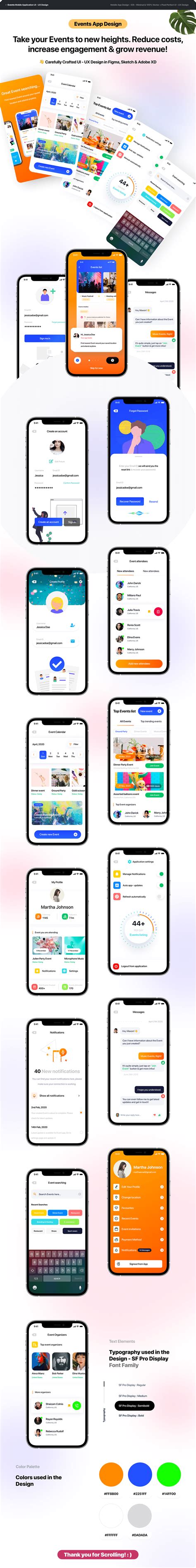 Event App Design Mobile App Ui Design Behance