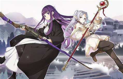 Frieren And Fern Hd Anime Wallpaper Beyond Journeys End Adventure By