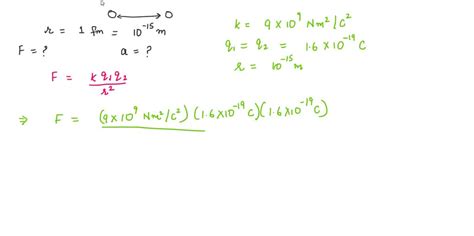 Solved A Find The Magnitude Of The Electric Force Between Two