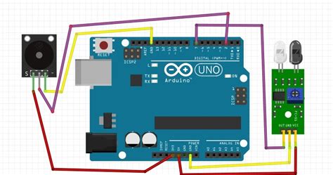Kode Program Sketch Sensor Infrared Di Arduino Uno With Buzzer
