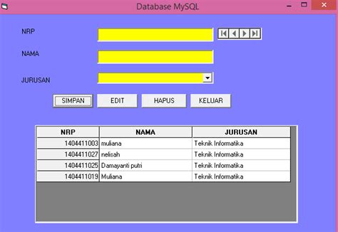 Cara Membuat Data Mahasiswa Dengan VB Mengconeksikan Dengan XAMPP ILMU KOMPUTER