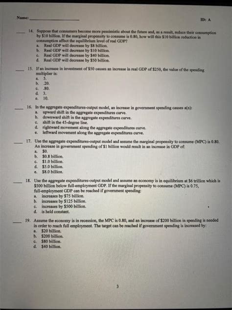 Solved Name Id A 0 14 Suppose That Consumers Become More