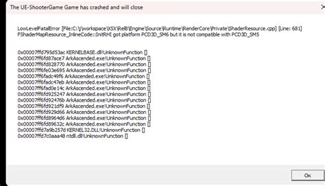 Low Level Fatal Error Out Of Nowhere Rplayark