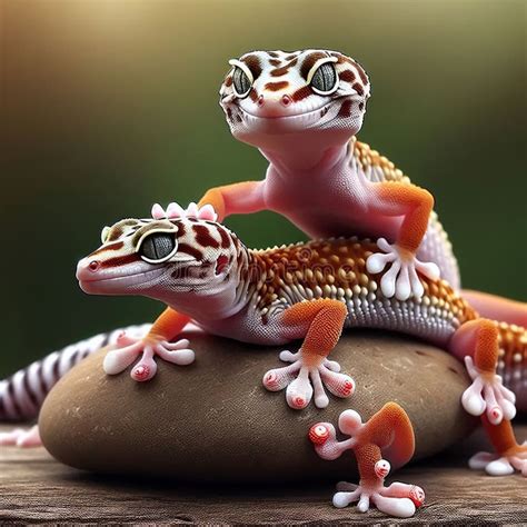 Gecko Various Families Lizards With Adhesive Toe Pads That Allo Stock Illustration