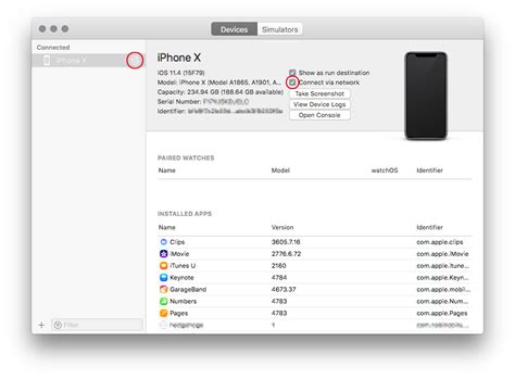 Xcode ワイヤレスで実機ビルドを実行する Sirochro