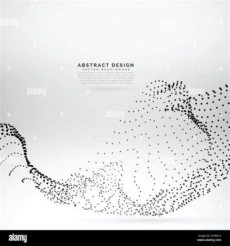 Dynamic Particle Array Mesh Background Vector Design Stock Vector Image
