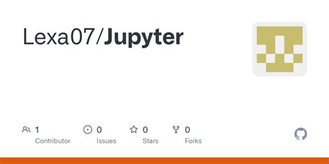 GitHub Lexa07 Jupyter
