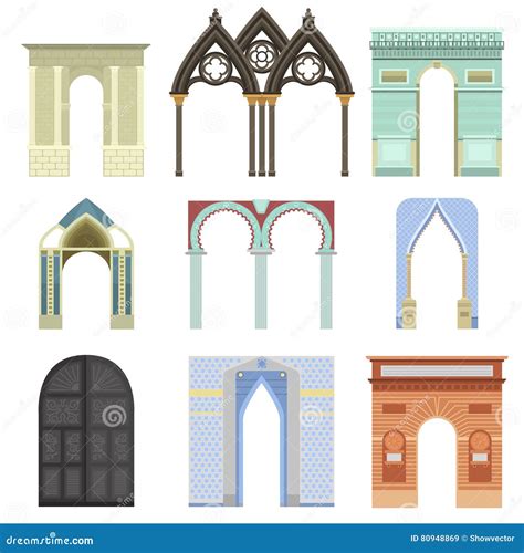 Arch Vector Construction Illustration 80948869
