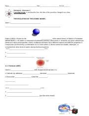Unit 1 Atomic Theory Notes Name Date Period Chemistry Outcome 1 Learning Target I Can