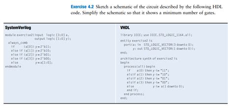 Solved Exercise 42 Sketch A Schematic Of The Circuit