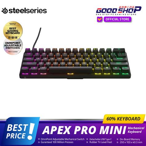 Promo Steelseries Apex Pro Mini OmniPoint Switch Gaming Keyboard Cicil X Jakarta