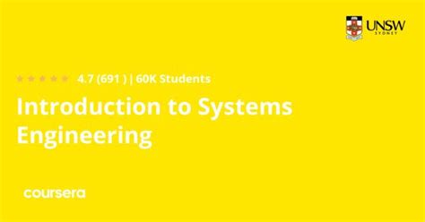 Introduction To Systems Engineering Coursya