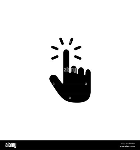 Hand Cursor Icon Logo Design Cursor Sign And Symbol Hand Cursor Icon Clik Stock Vector Image