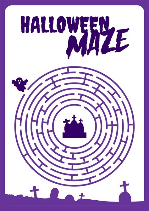 Halloween Mazes 15 Free Pdf Printables Printablee