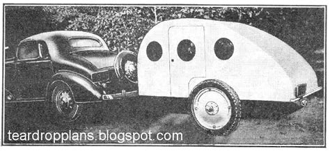 Vintage Teardrop Trailer Campers Chuck Wagon Plans The Original