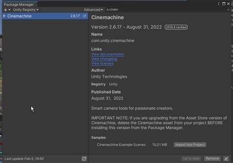 Cinemachine Was Creating A New Camera When Adding A Camera To The