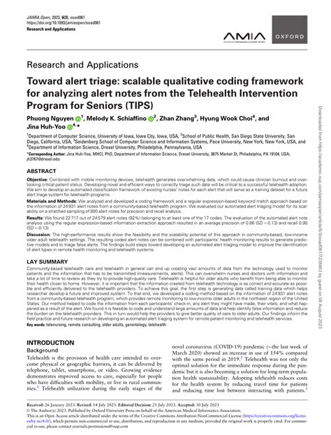 Pdf Toward Alert Triage Scalable Qualitative Coding Framework For