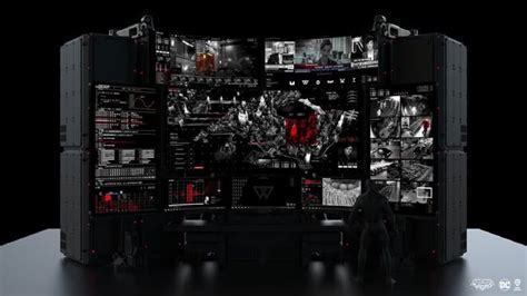 Artstation Batcomputer Andre Lang Huynh Game Room Design Concept