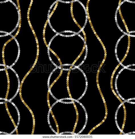 Sequins Vector Seamless Pattern Vertical Wave Stock Vector Royalty Free 1572080035 Shutterstock