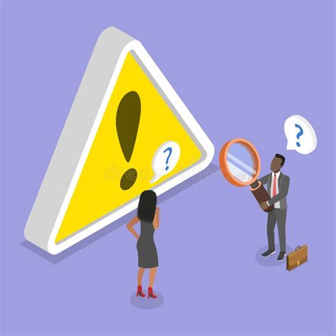 3d Isometric Flat Vector Illustration Of Risk Identification Stock