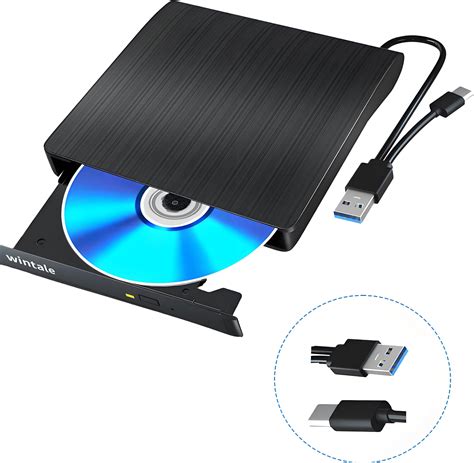 Mthstec External Bluray Cd Dvd Burner Usb 30 And Type C