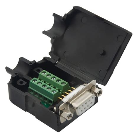 Golden Plate High Current Style Db9 Rs232 Female Connector With