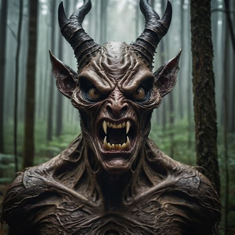 Evil Creature In Forest Stable Diffusion Online