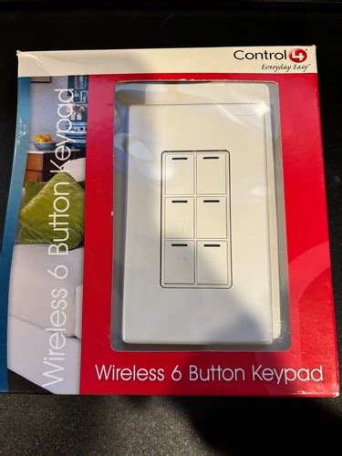 2 control4 c4 kp6 b1 w wireless 6 button keypad brand new factory