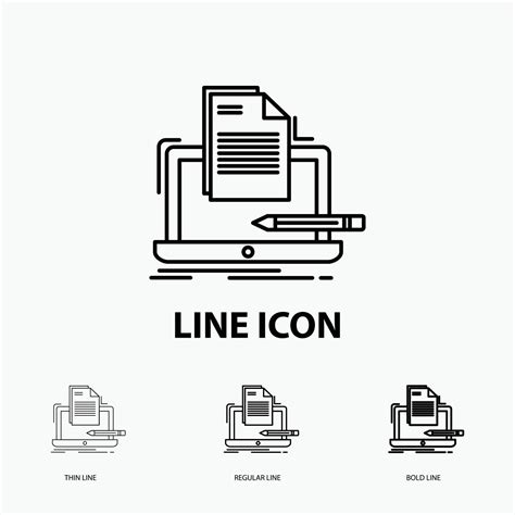 Coder Coding Computer List Paper Icon In Thin Regular And Bold