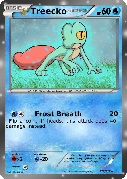Delta Species Shiny Treecko Card By MistrissTheHedgehog On DeviantArt