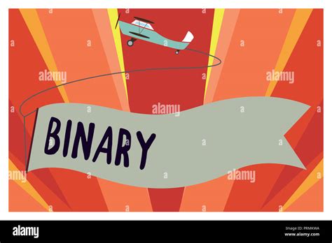 Conceptual Hand Writing Showing Binary Business Photo Showcasing