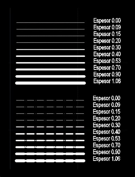 Autocad Line Weight Chart