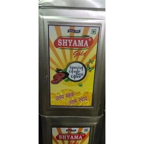 Rectangular Silver Desi Ghee Tin Container For Packaging Capacity 15 Kg At Rs 135 Piece In