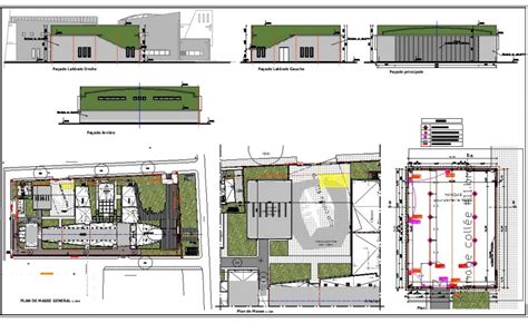 Plan And Elevation Detail Of Building Structure 2d View Cad Block Layout Autocad File