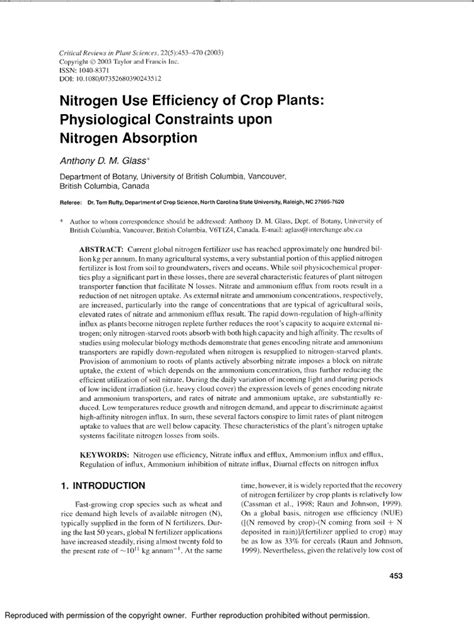Nitrogen Use Efficiency Pdf