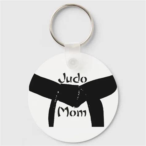 Martial Arts Black Belt Judo Mom Keychain Zazzle