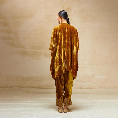 Silk Velvet Tunic Trouser Set Brih