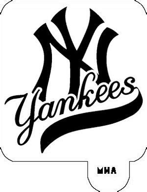 Mr Hair Art Stencil New York Yankees Logo Mha 494 New York Yankees
