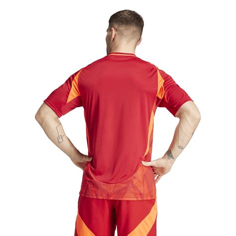 Adidas Mens Tiro24 Short Sleeve Performance T Shirt Power Red